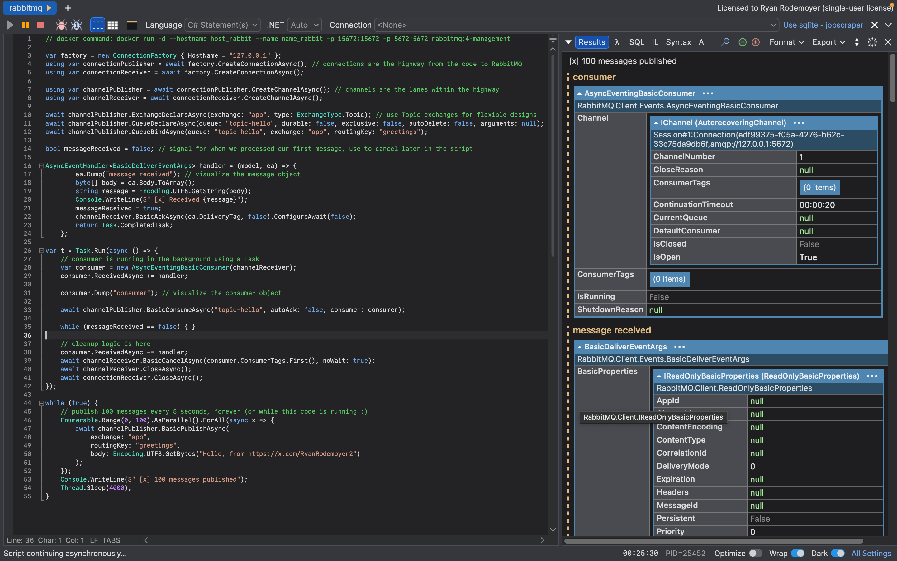 RabbitMQ and C#: A Practical Guide For Getting Started - Unofficial Guide for Learning LINQPad ...